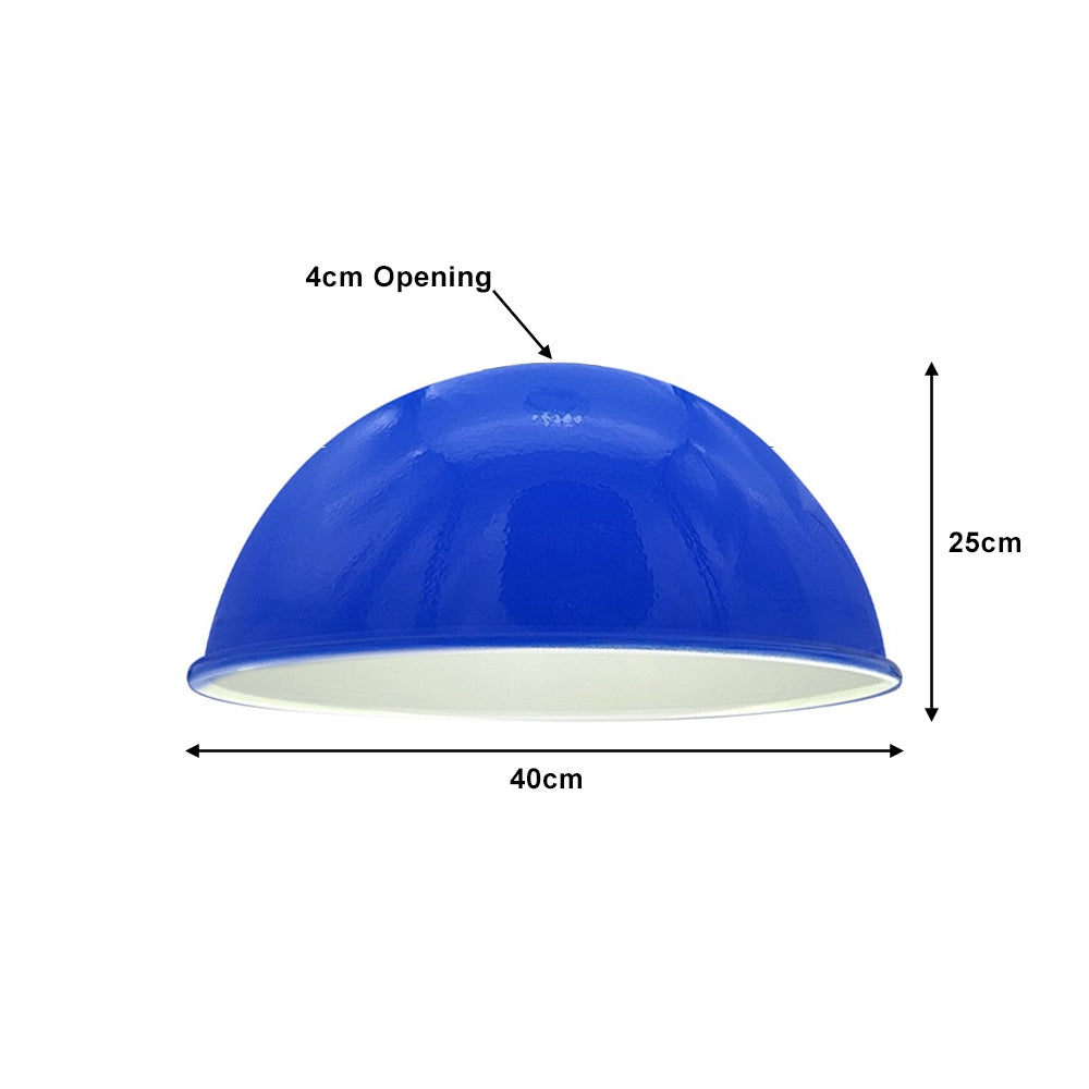 Navy Blue Dome Light Shade - Large – Home Industrial Lighting