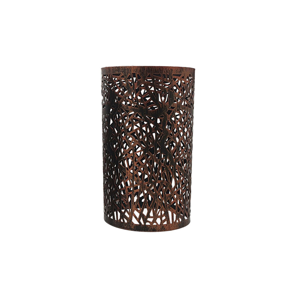 Rustic Red Retro Cylinder Light Shade – Home Industrial Lighting