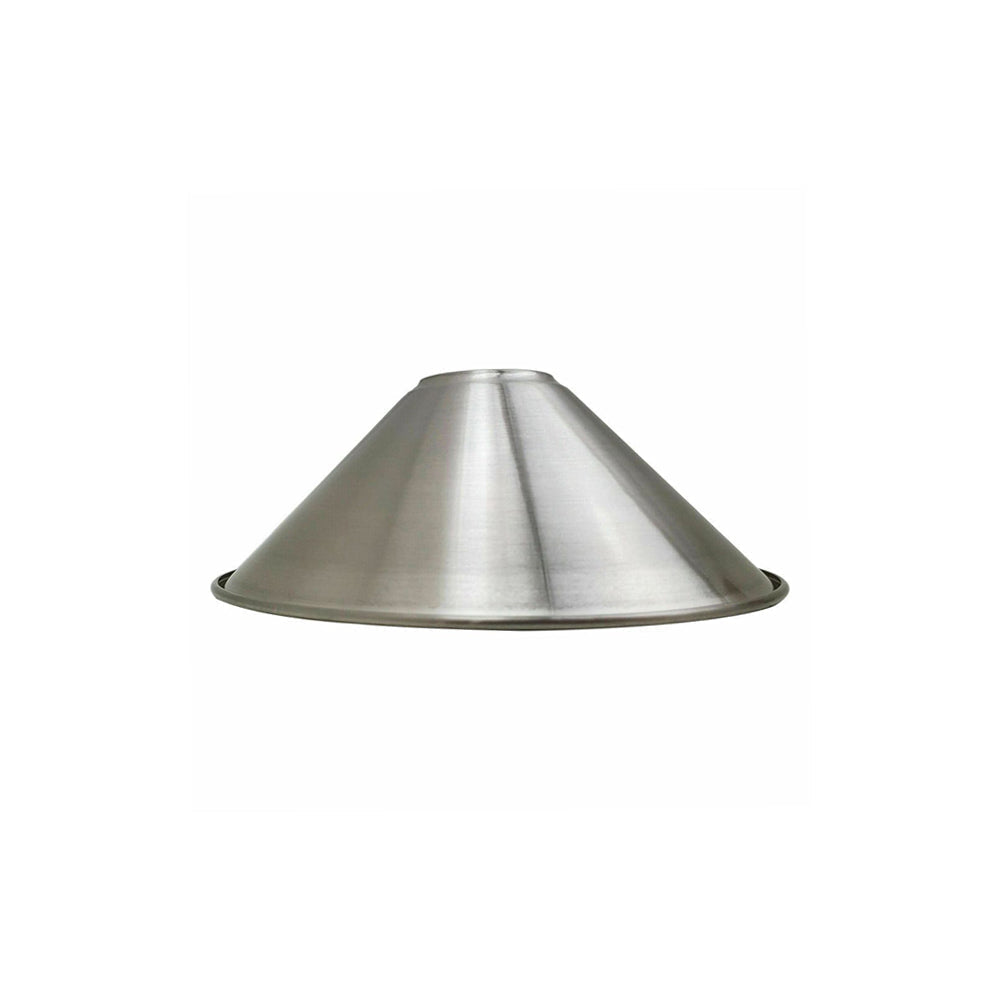 Satin Nickel Cone Light Shade – Home Industrial Lighting